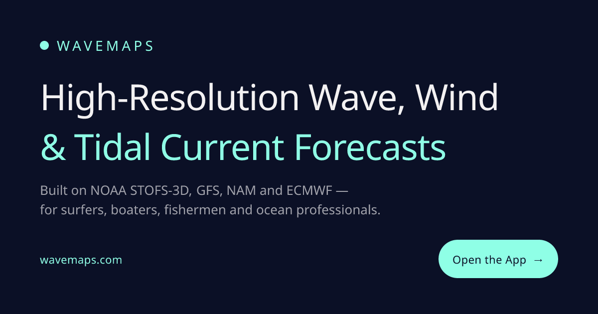 Wavemaps — HD Wave, Wind & Tidal Current Forecasts